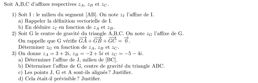 Module Argument Forme exponentielle d'un nombre complexe, affixe d'un point